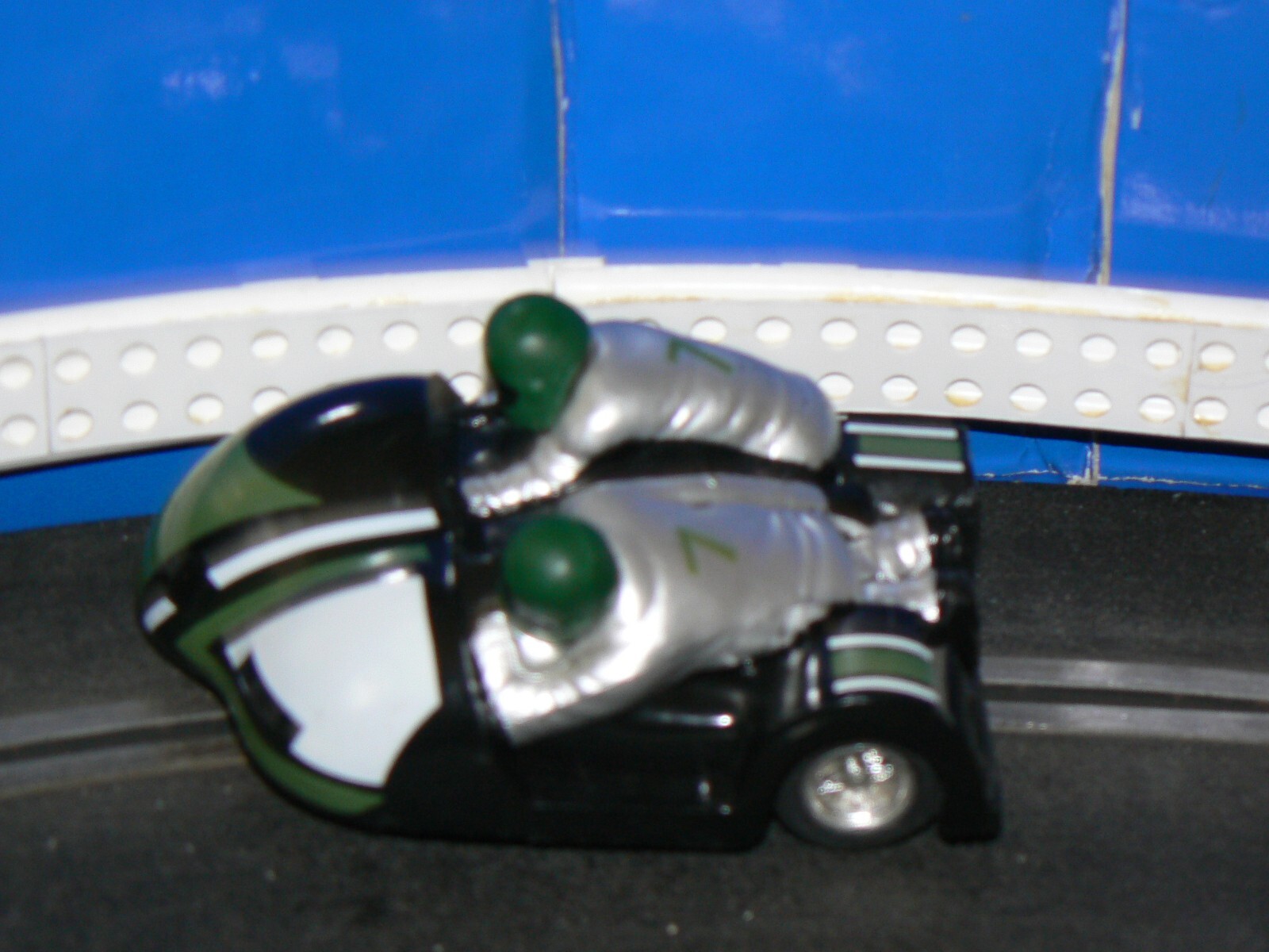 Vintage Scalextric C282 Racing Motorcycle Sidecar Combo Classic Green ...