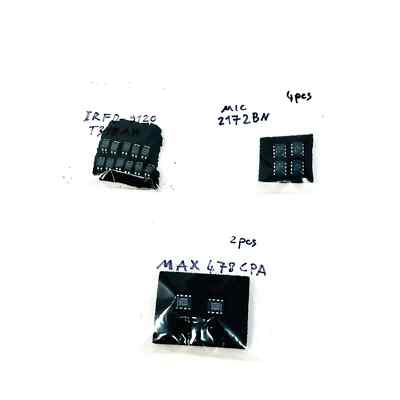 17 pcs Assorted Integrated Circuits ICs IRFD9120, MIC2172BN, MAX478CPA ...