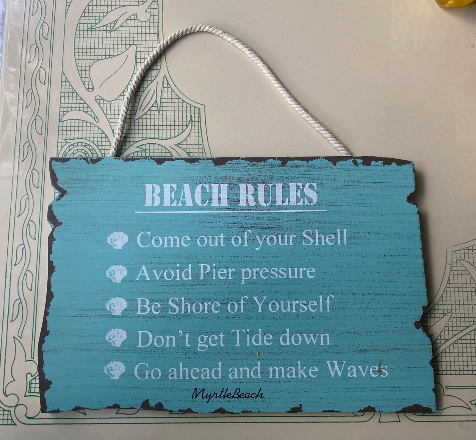 Beach Rules Sign, Beach Decor, Wood Plank Style Beach Wall Hanging ...