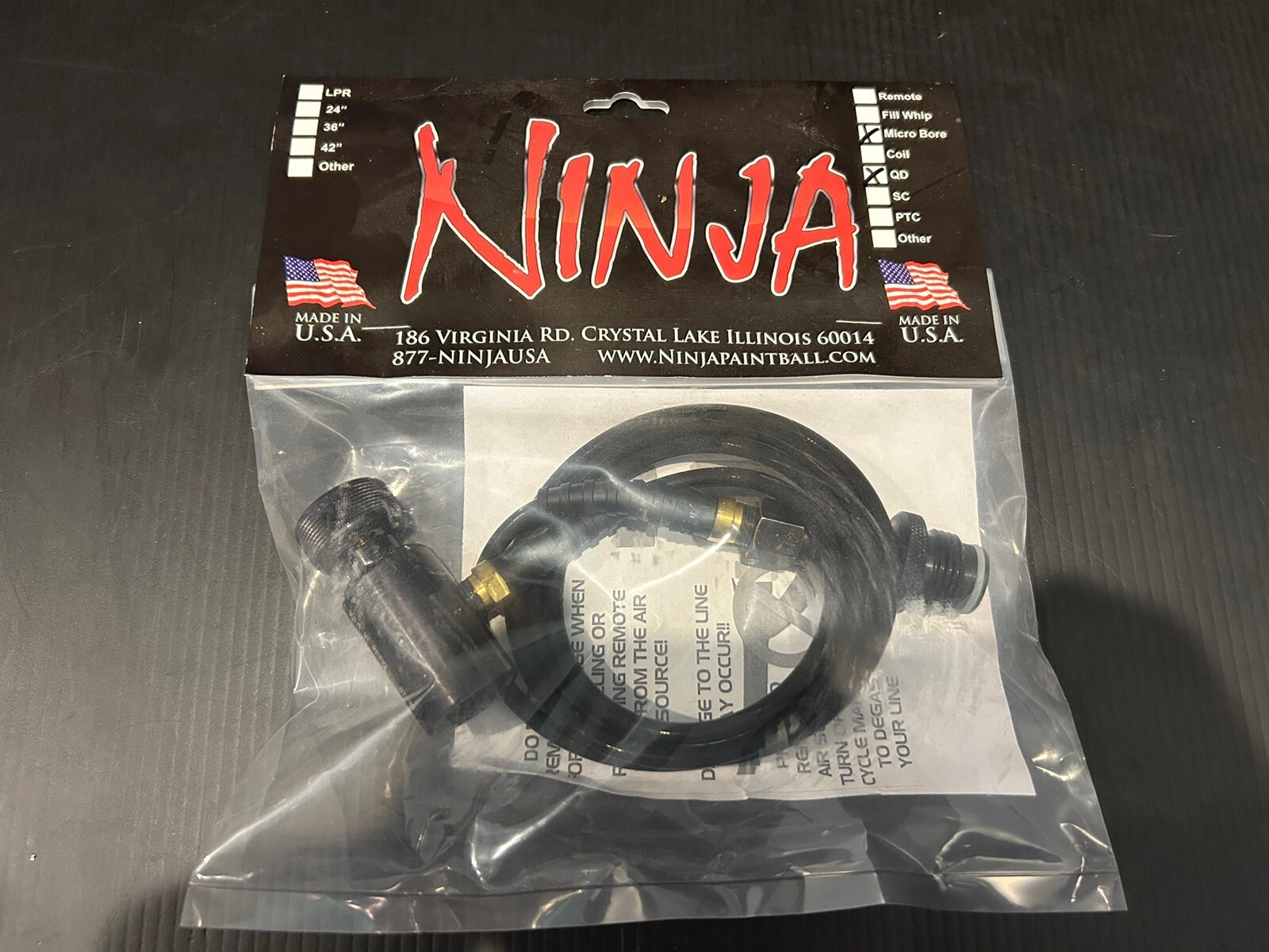 NEW!! Ninja Micro Bore Quick Disconnect Adapter Line - Black | eBay