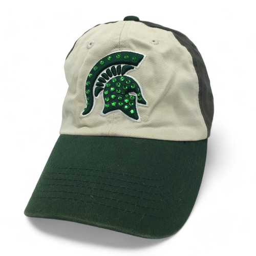 Michigan States University MSU SPARTANS Embroidered Rhinestones Hat Cap ...