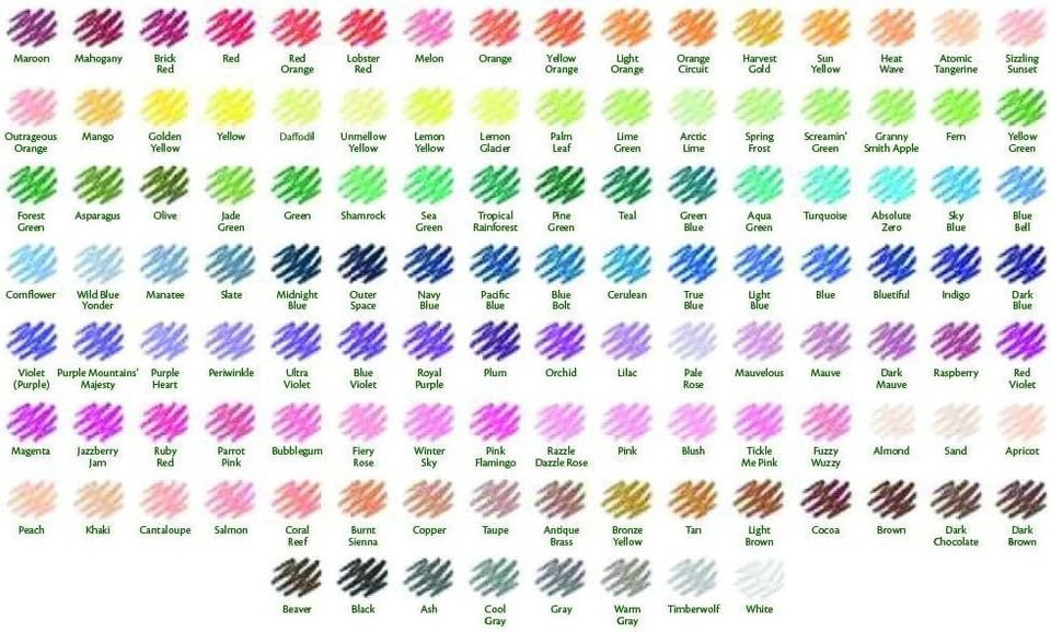 Crayola Colored Pencils Set (120Ct), Coloring Book Pencils, Bulk ...