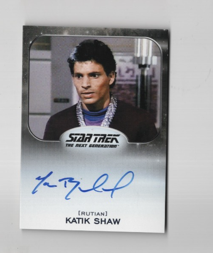 MARC BUCKLAND AUTO 2015 STAR TREK NEXT GENERATION RITTENHOUSE KATIK ...