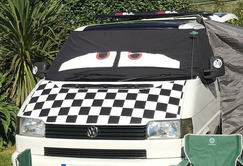 VW T4 Window Screen Cover Black Out Blind with Eyes - Used | eBay UK