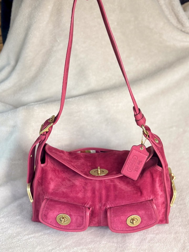 Coach 12797 Raspberry Bleecker Haversack Bag Limited Edition Rare ...