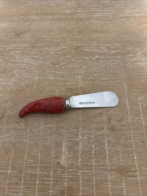 VTG Red Resin Stainless Red Chile Peppers Spreader Cheese Butter Jam | eBay