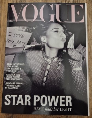 British Vogue Magazine (UK) - October 2025 (Out-Of-Print) - Raye ...