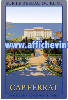 affiche poster cap ferrât grand hôtel | eBay