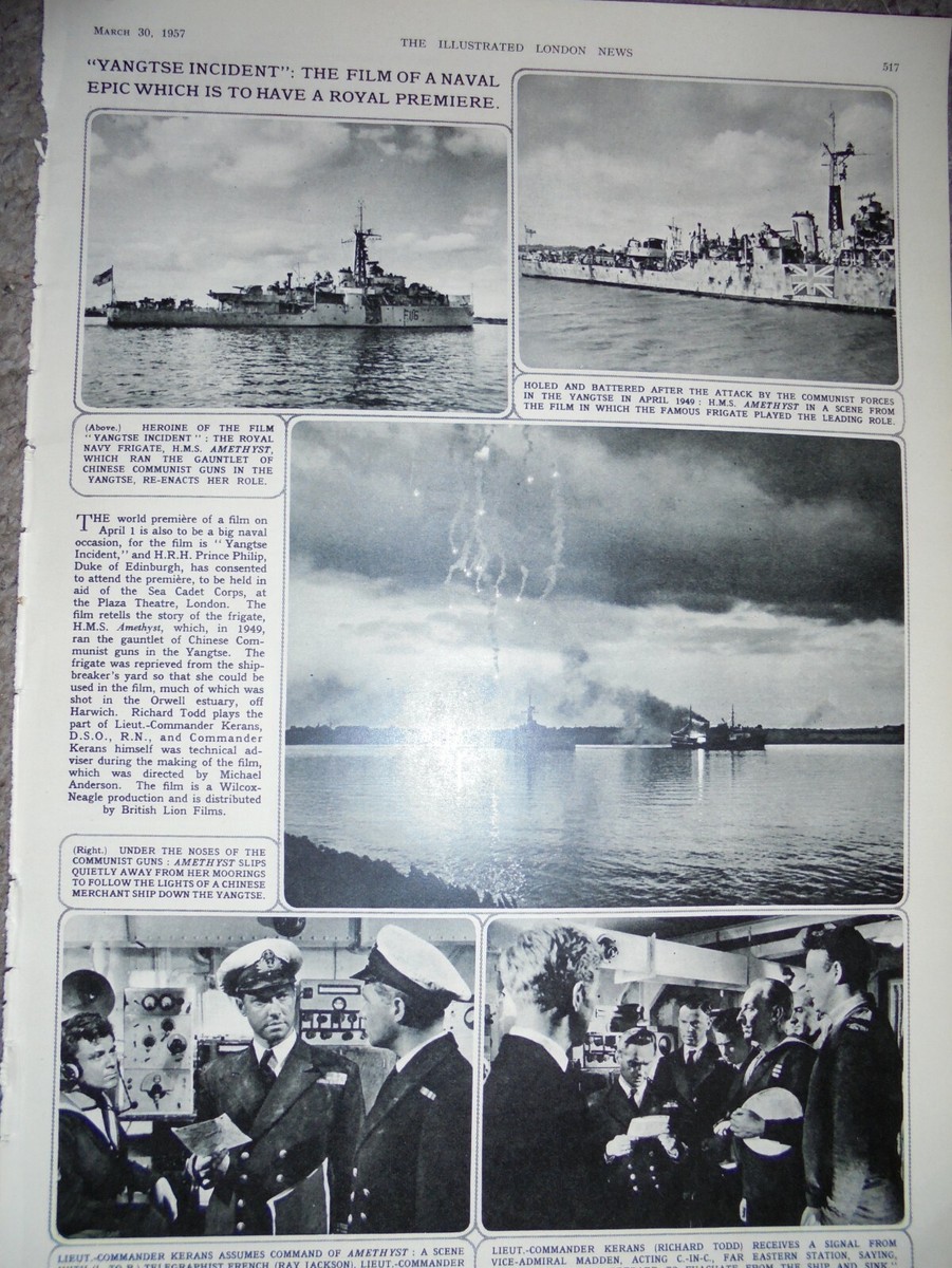 Yangtse Incident The Story Of Hms Amethyst Movie Poster Battle Hell