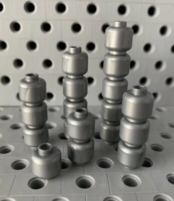 Lego Silver Plain Heads Minifigure Body Parts Lot Of 6 | eBay