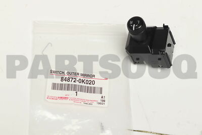 848720K020 Genuine Toyota SWITCH OUTER MIRROR 84872-0K020 | eBay