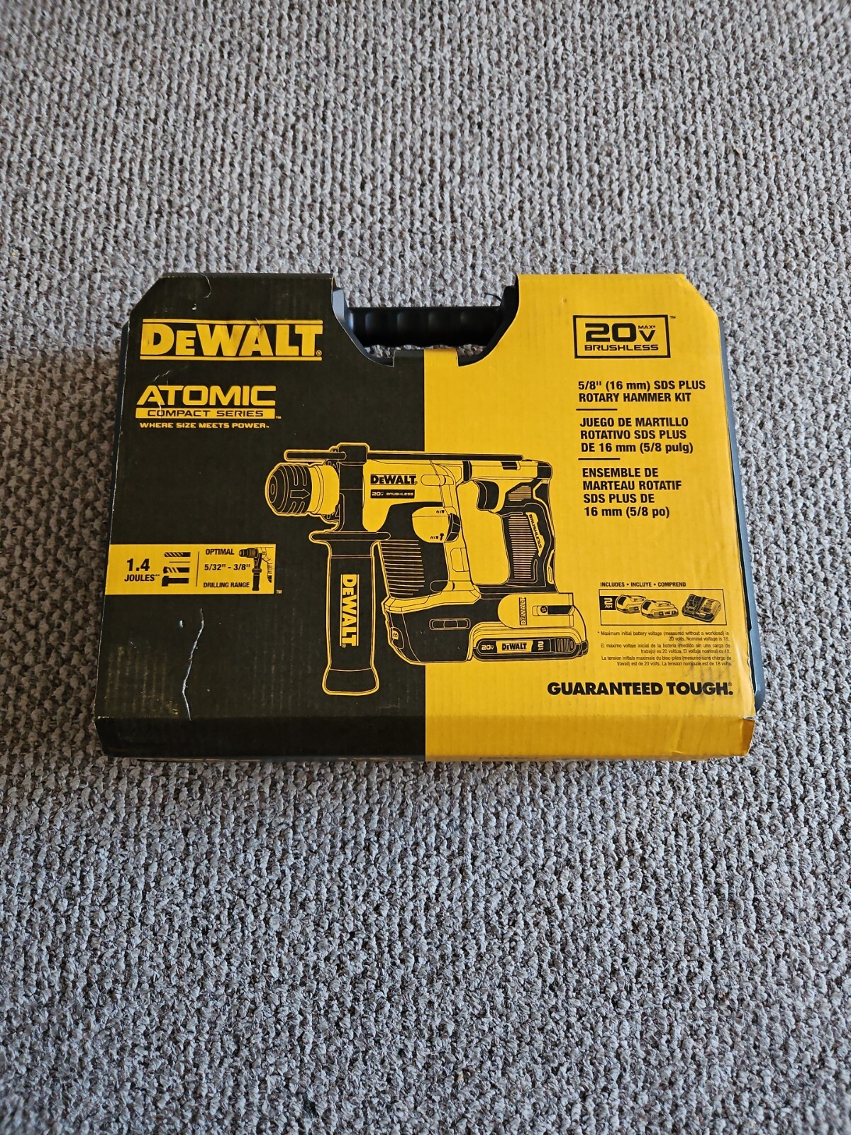 DEWALT DCH172D2 20V Max Atomic Brushless Cordless SDS Plus Rotary ...