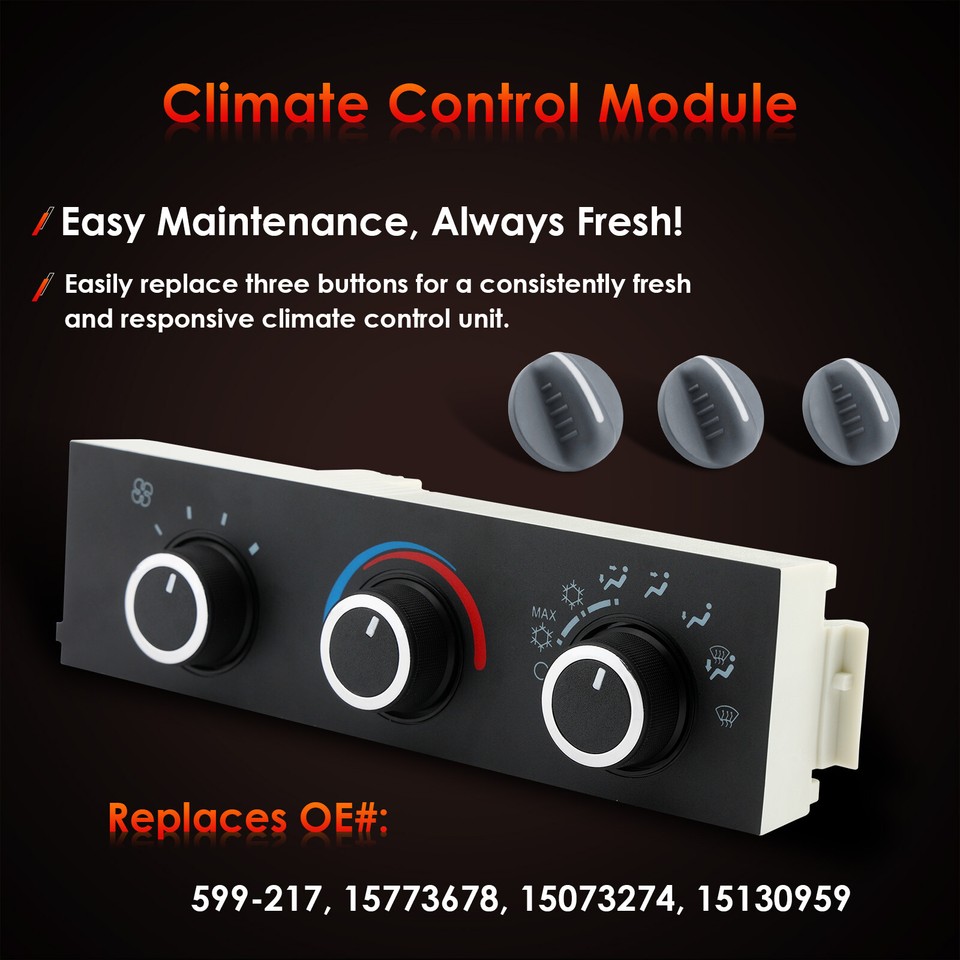 HVAC Climate Control Module Panel For 96-20 Chevrolet Express GMC ...