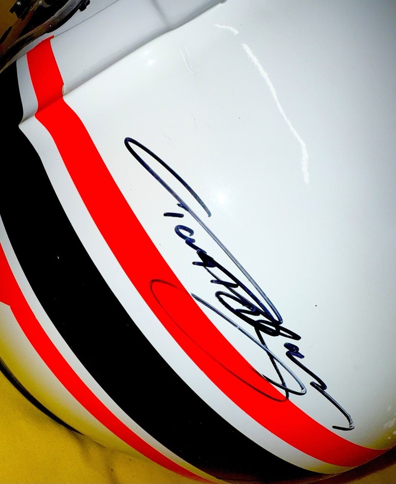 NHRA Tony Pedregon RACE WORN HELMET Funny Car NITRO Rare DRAG RACING ...