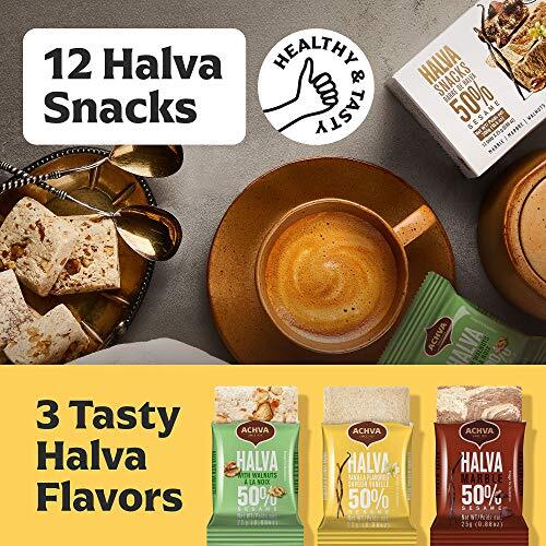 Variety Pack of Halvah Marble Vanilla and Walnut Israel Candy Bars ...
