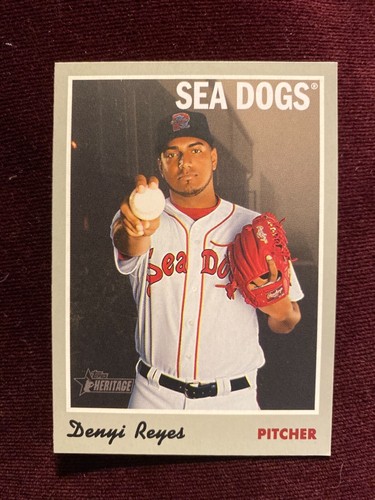 2019 Topps Heritage Minors #55 Sea Dogs Denyi Reyes Baseball Card | eBay