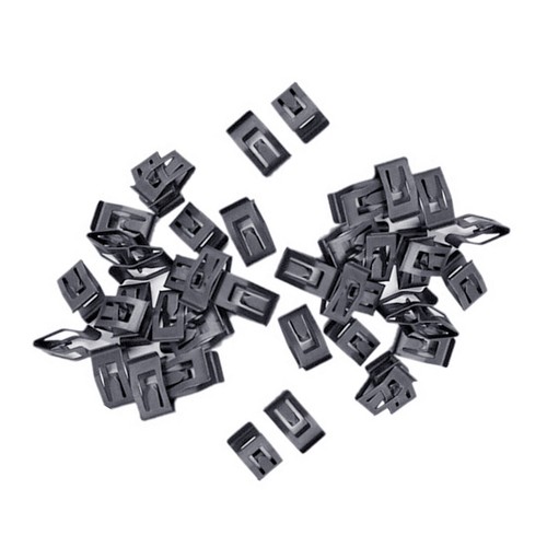 100x Black Universal Auto Car Dash Dashboard Console Trim Metal ...