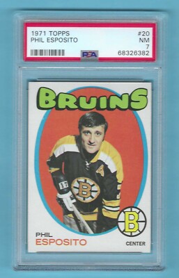 1971-72 Topps 20 Phil Esposito Boston Bruins! PSA 7opps | eBay