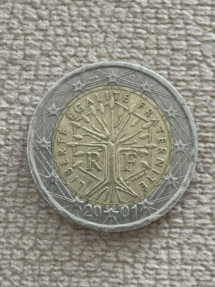 moneda 2 euros francia 2001 error acuñacion ( rare collectable) | eBay