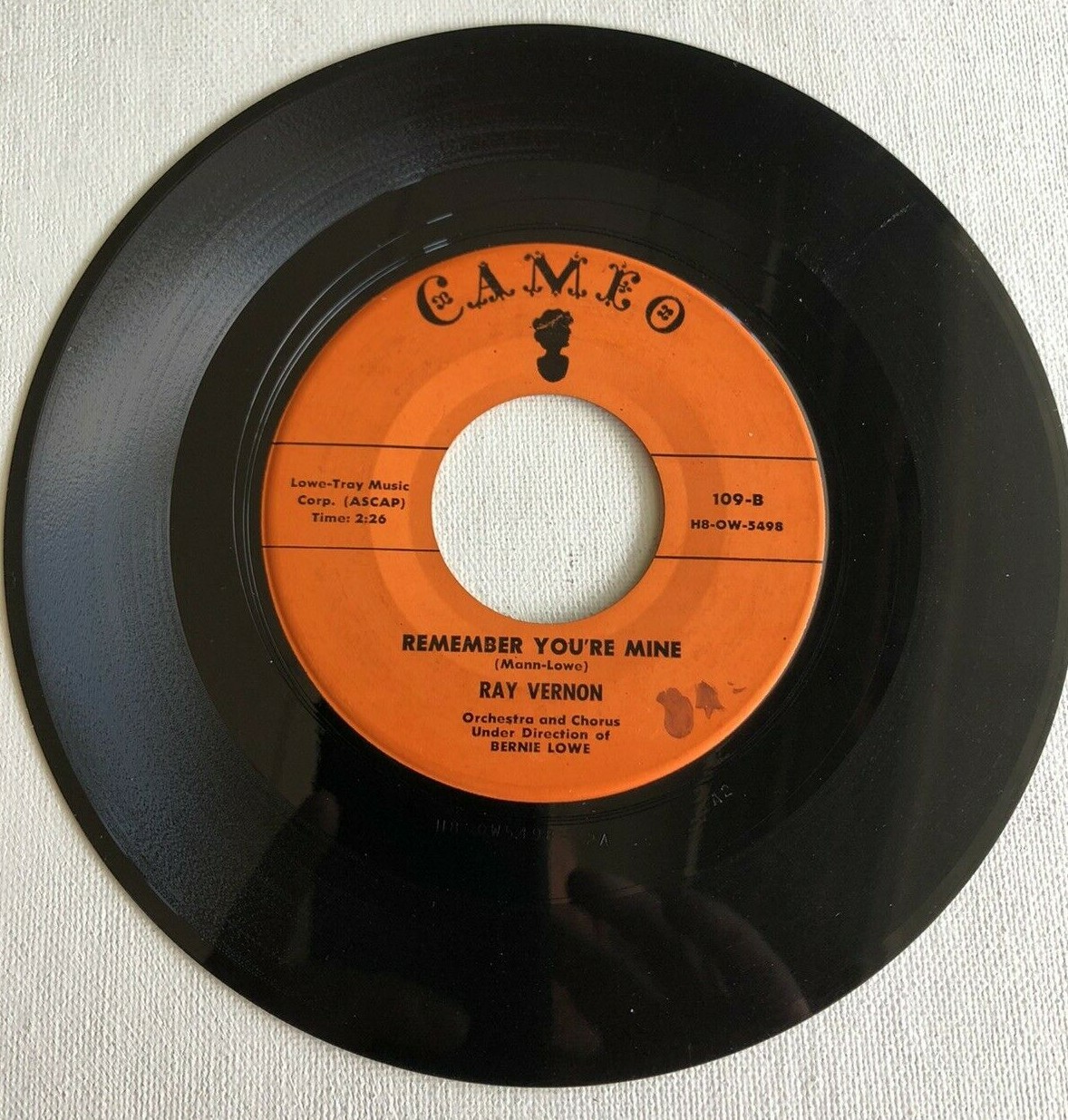 RAY VERNON, EVIL ANGEL, CAMEO#109, R&B 45 RECORD, 1957 | eBay