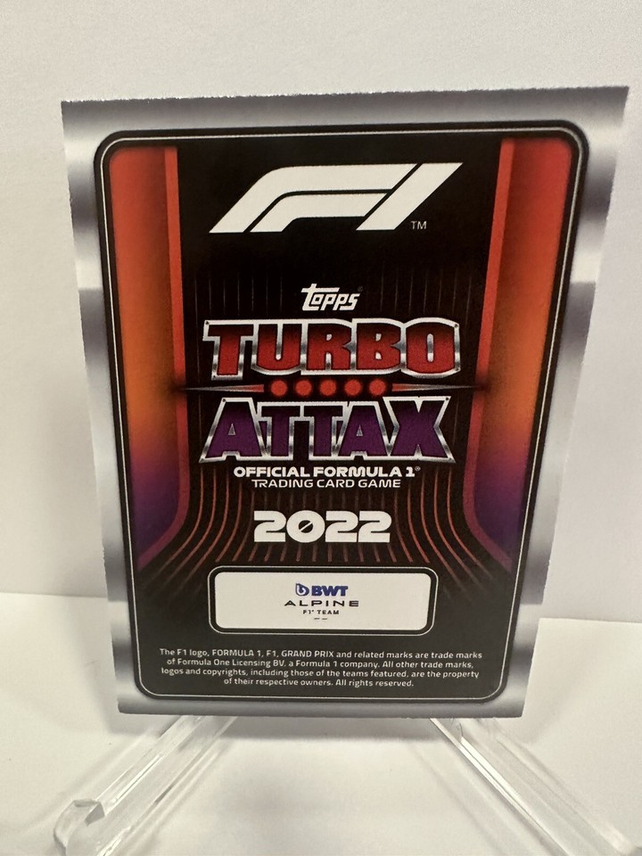 Esteban Ocon GRAND PRIX BOOSTER 321 Topps F1 Turbo Attax 2022 Formula 1 ...
