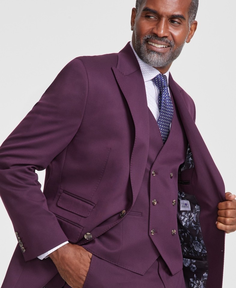 Tayion Collection Men's Classic-Fit Solid Suit Separate Jacket ...