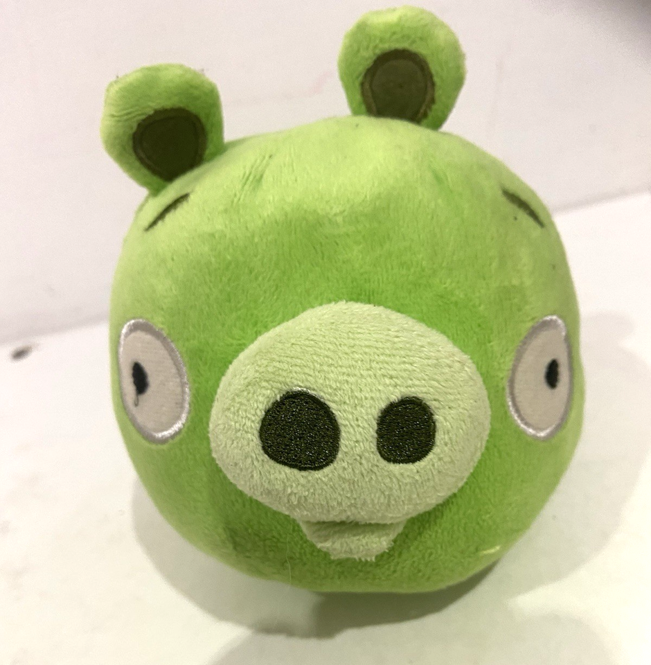 Angry Birds Green Pig Plush Bad Piggies 4” Stuffed Pillow Doll Soft Toy ...