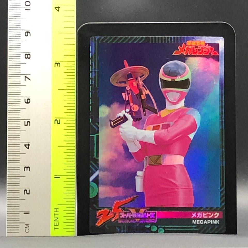MEGA PINK Denji Sentai Megaranger Card TCG Japanese Toei #185 | eBay