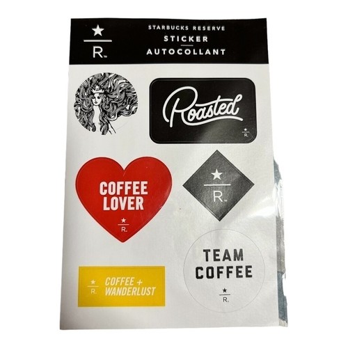 Starbucks Reserve Set of 6 Stickers Limited Edition NEW Coffee ...