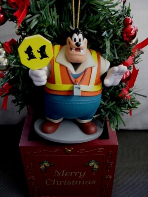DISNEY MICKEY MOUSE PETE CROSSING GUARD CUSTOM CHRISTMAS ORNAMENT NEW ...