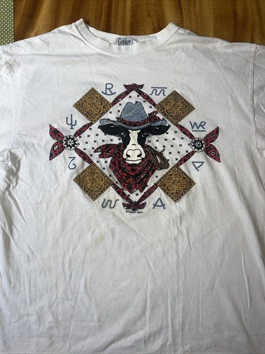 Gopher Sport Vintage 90s Cow Cowboy Ranch Graphic Unisex XL T Shirt ...