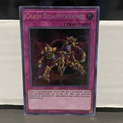 1ST EDITION CHAIN DISAPPEARANCE 1996 LCKC-EN094 YUGIOH CARD | eBay