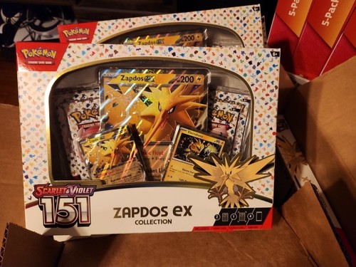 Pokemon TCG Scarlet & Violet 151 Collection Zapdos EX box New Ships ...