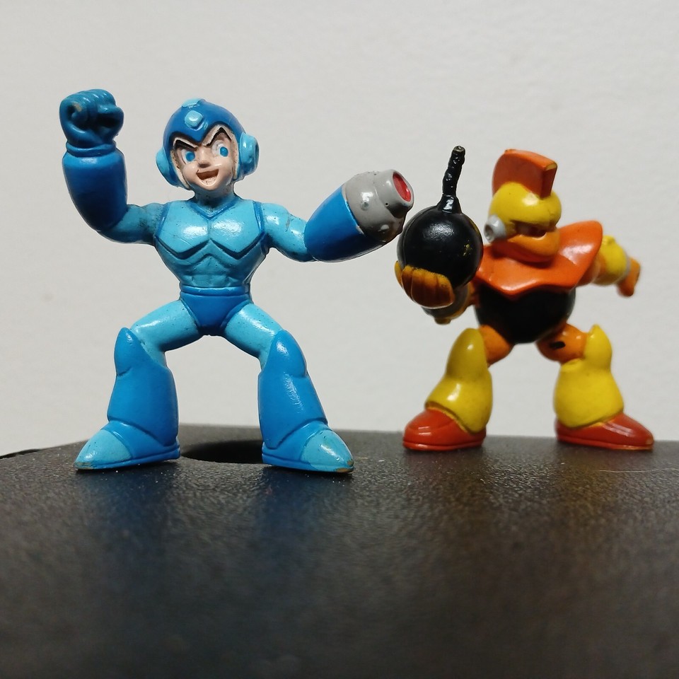 Bandai Capcom 1995 Mega Man Mini Vintage 2" PVC Action Figures Lot Of 6 ...