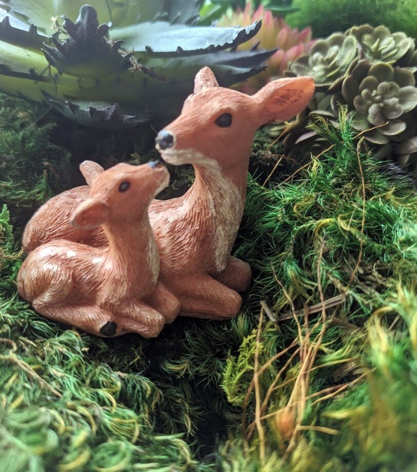 Two Fawns Deer WS 2033 Miniature Fairy Garden | eBay