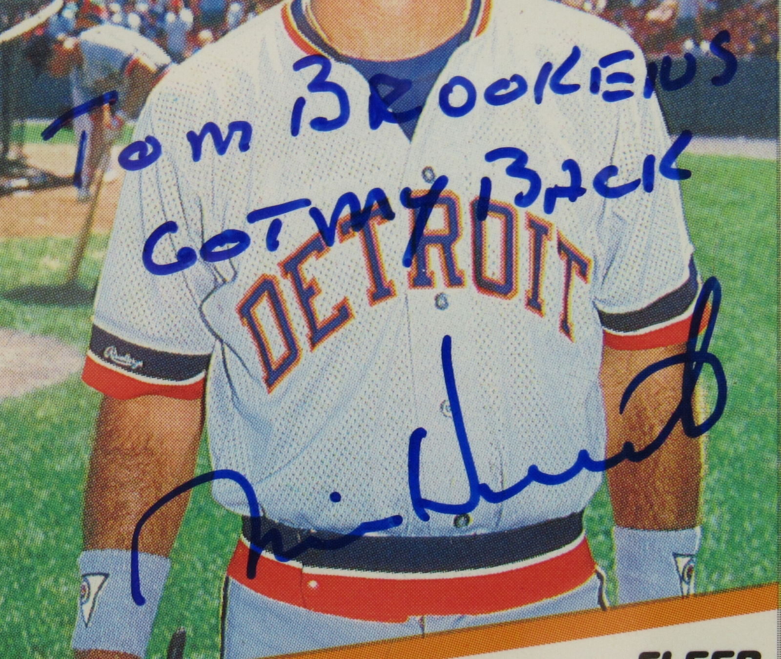 Mike Heath Autographed Signed 1989 Fleer Err Auto Autograph Card PSA ...