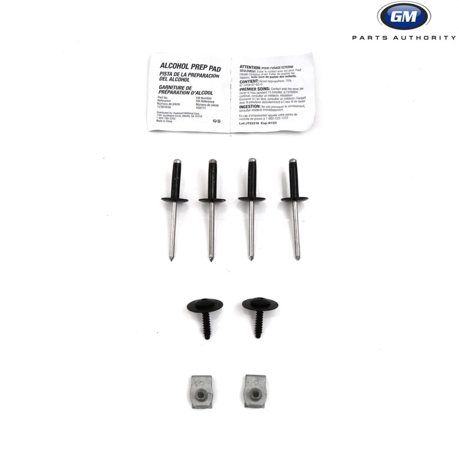 2019-2024 Chevrolet Silverado 1500 Rear Splash Guards 86517279 Black w ...