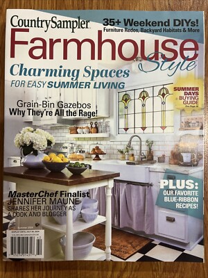 Country Sampler Farmhouse Style Magazine Charming Spaces For Easy ...