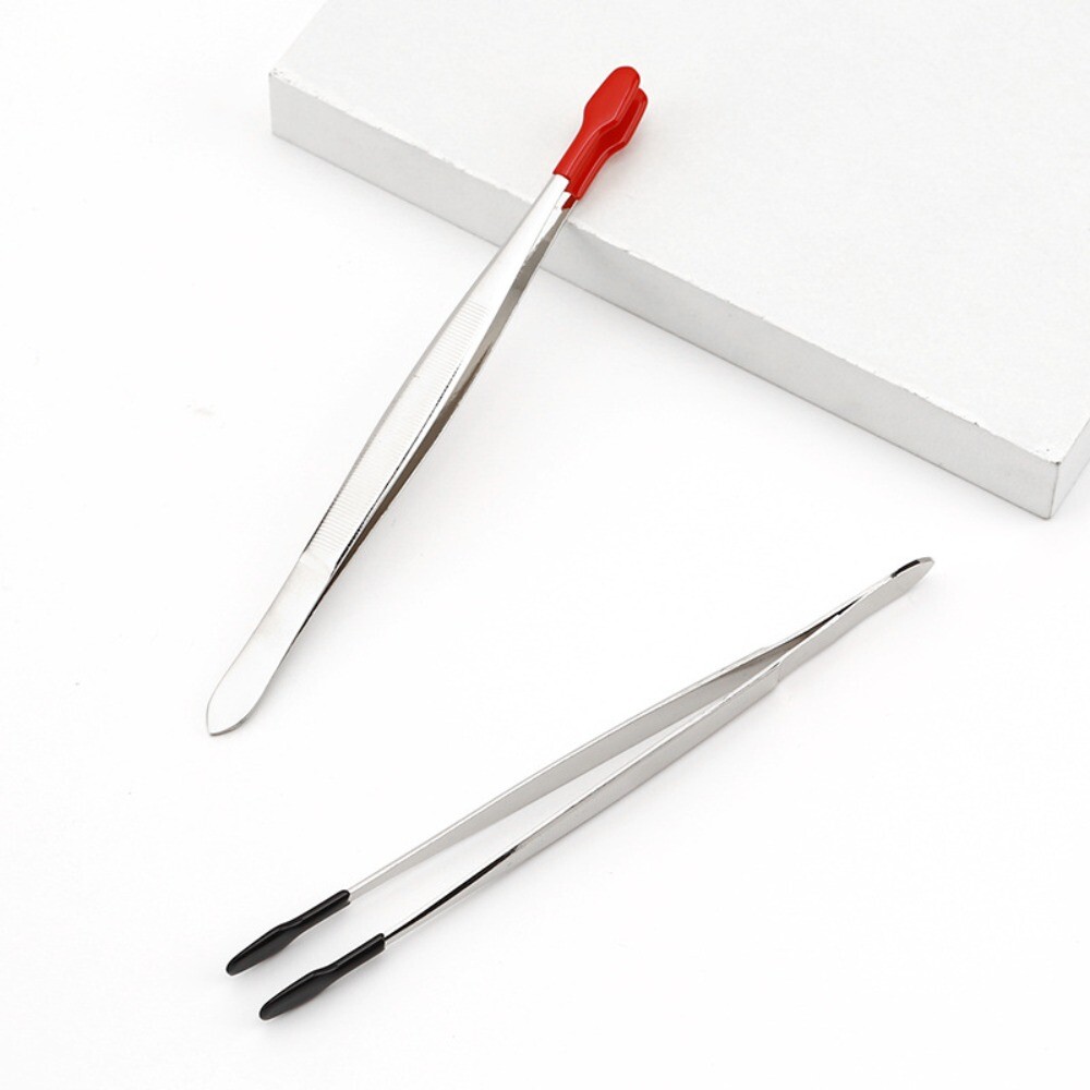 2Pcs Rubber Coated Soft Tweezers Craft Tweezers Tools Nice Control | eBay