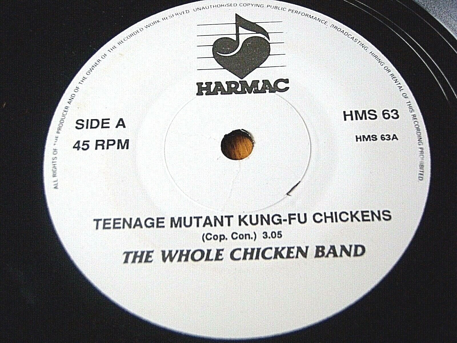 THE WHOLE CHICKEN BAND - TEENAGE MUTANT KUNG-FU CHICKENS 7" VINYL | eBay