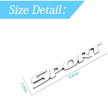 3D Metal Sport Sticker Car Exterior Emblem Decal | eBay