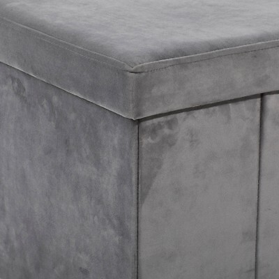 Modern Fabric Storage Stool Gray - Olivia & May | eBay