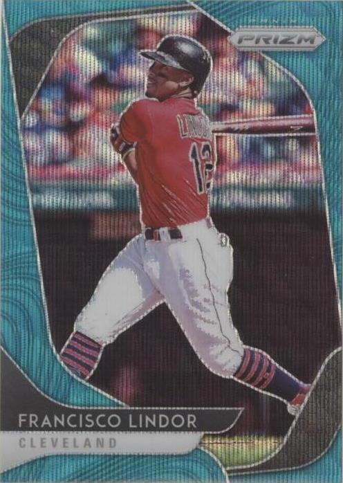 2020 Panini Prizm - Tier II Francisco Lindor #138 Teal Wave Prizm for ...