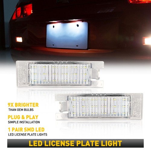 2PCS 18-SMD License Plate White Light LED For Accessories Chevrolet ...