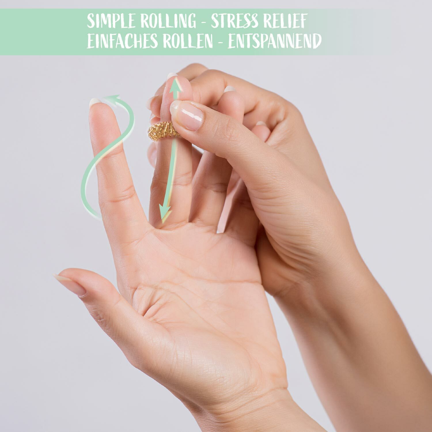 10er Set Fingermassage Ringe Deluxe Massageringe Massage Akupressur ...