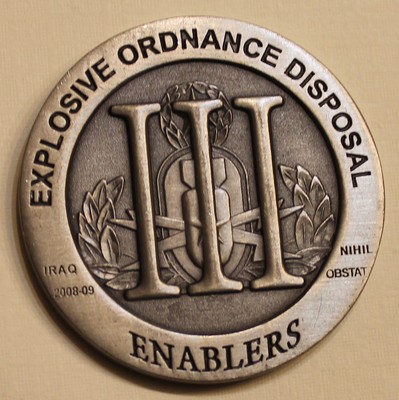 Explosive Ordnance Disposal EOD III Enablers Co. 31 Army Challenge Coin ...