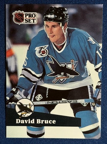 1991-92 PRO SET #485 DAVID BRUCE (SAN JOSE SHARKS) HOCKEY CARD | eBay