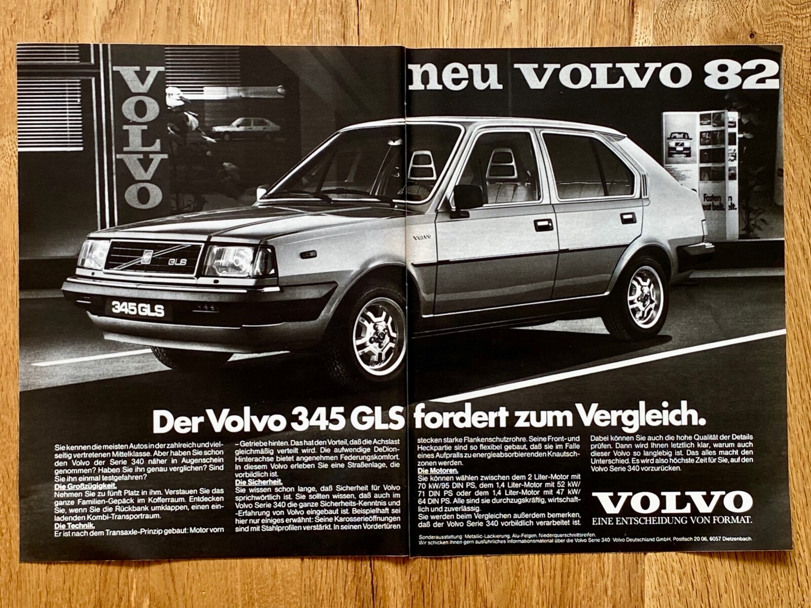 Volvo 345 GLS Oldtimer Original 1982 Vintage Advert Werbung Reklame ...