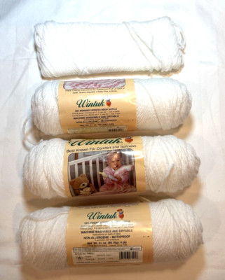 Caron Wintuk 100% Acrylic Yarn 3-1/2oz Lot of 3+ Skeins White #3001 | eBay