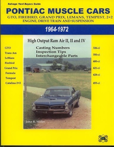 Pontiac Parts Manual Restoration Interchange Book Reference | eBay